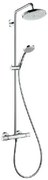 Hansgrohe Croma 220 - Sprchový set Showerpipe s termostatem, 22 cm, 4 proudy, EcoSmart 9 l/min, chrom 27188000