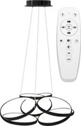 Toolight - LED závěsné svítidlo APP793-CP + dálkové ovládání, černá, OSW-04020
