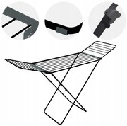 Erga Model 200 Black, rozkládací sušák na prádlo 178x55x106 cm, černá, ERG-SEP-10SUSSTO20BLA