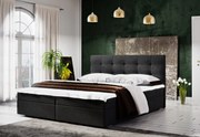 Moderní postel 180x200 STIG II s úložným prostorem - antracit