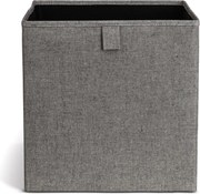 Šedý látkový úložný box 32x31,5x31,5 cm Soft Storage Cube – Bigso