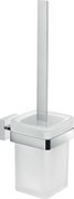 Sapho Gedy Elba - WC štětka závěsná, mléčné sklo, chrom A033313