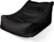 Sablio Sedací vak Lounge SOFTY - Midnight Black - 80 x 95 x 50 cm