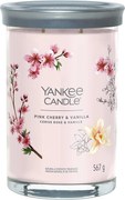 Yankee Candle vonná svíčka Tumbler ve skle velká Pink Cherry & Vanilla 567g