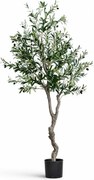 Flamenco Mystique Umělý olivovník, v květináči, realistický, 1,8 cm DRZ01
