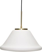 Bílé stmívatelné závěsné svítidlo ø 40 cm Muse – Hübsch