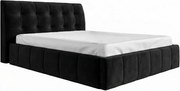 MOS Čalouněná postel LETTO Vogue 140x200 cm Barva látky Vogue: Černá (Vogue 18)