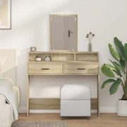 vidaXL Kosmetický stůl 100 x 41 x 140 cm Kompozitní dřevo [865153] Barva: dub sonoma