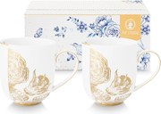 Pip Studio Royal White sada 2 ks hrnků 300ml, bílá (Sada hrnků v dárkovém balení)