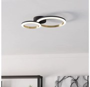 Eglo 901223 - LED Stmívatelné stropní svítidlo CALLIERA LED/12W/230V černá/zlatá