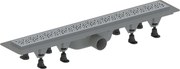 Aqualine Malvi - Sprchový žlab 81 cm, s roštem, nerez 1702-81