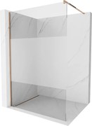Mexen Kioto sprchová zástěna 70x200 cm 8 mm, profil růžové zlato, čiré sklo-námraza, 800-070-101-60-35