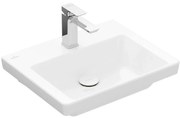Villeroy & Boch Subway 3.0 - Umývátko 50x40 cm, bez přepadu, otvor pro baterii, alpská bílá 43705101