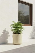 Kulatý květináč CHICO, sklolaminát, průměr 45 x výška 50 cm, krémový