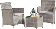 Avenberg Ratanový set Veneto, šedá/šedá