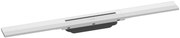 Hansgrohe RainDrain Flex - Lineární sprchový žlab s nerezovým roštem 700, do prostoru, zkrátitelný, matná bílá 56043700