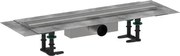Hansgrohe RainDrain Compact, úplná sada sprchového žlabu 900 pro standardní instalaci, kartáčovaná nerezová ocel, HAN-56180800
