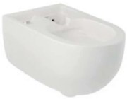 Kludi CleanTronic - Závěsné WC pro bidetovou jednotku SMART, Rimless, Spiralflush, lesklá bílá 16WCW0043
