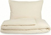 Kvalitex Mušelínové povlečení smetanové 1x 140/200, 1x 70/90cm