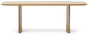 Jídelní stůl v dekoru dubu v přírodní barvě 100x240 cm Litto – Kave Home