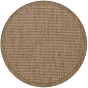 Ayyildiz, Kusový koberec Giza 1410 Brown kruh, 200x200 (průměr) kruh, hnědá, chodba / předsíň