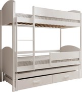 ADRK Furniture Třílůžková dětská postel Leia 180x80 s matrací CH-LEI-W-180-M
