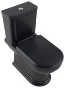 Villeroy & Boch Hommage - WC kombi mísa, vario odpad, CeramicPlus, TitanGlaze, Pure Black 666210R7