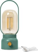 Tchibo - Venkovní dobíjecí stolní lampa LED »Lucerna« - barva: zelená