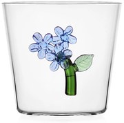 Ichendorf Milano designové sklenice na vodu Botanica Tumbler Light Blue Flower