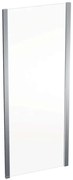 Geberit GEO - Sprchová stěna 80x190 cm, stříbrná/čiré sklo 560.117.00.2