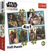 Puzzle trefl puzzle mandalorian a jeho svět 4v1 (35,48,54,70 dílků)