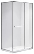BPS-koupelny Obdélníkový sprchový kout HYD-OK-KA01 100x90 chrom/transparent - bez vaničky