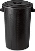 STEFANPLAST Odpadkový koš Drum 100 l, černý - bez víka