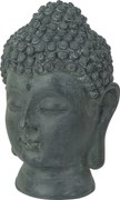 Zahradní dekorativní figurka Buddha, šedá, 9 x 15 cm