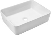 Invena Paros, keramické umyvadlo na desku 475x375x145 mm, bílá lesklá, INV-CE-36-001-C