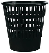 Office Products - odpadkový koš perforovaný, 16 l, PP, černý