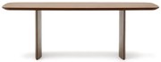 Hnědý jídelní stůl v dekoru ořechu 100x240 cm Litto – Kave Home
