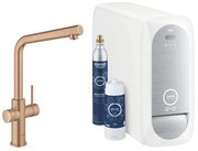 Grohe Blue Home - Dřezová baterie s chladícím zařízením a filtrací, kartáčovaný Warm Sunset 31454DL1