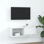 TV skříňka bílá 80x31x25,5 cm kompozitní dřevo