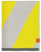 Žlutý froté ručník z bio bavlny 50x90 cm Diagonal – Mette Ditmer Denmark