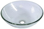 Sapho Beauty - Umyvadlo na desku, průměr 42 cm, čiré sklo 2501-18