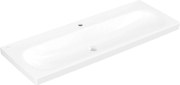 Villeroy & Boch Skyla - Umyvadlo 120x46 cm, bez přepadu, otvor pro baterii, CeramicPlus, alpská bílá 5A51C1R1
