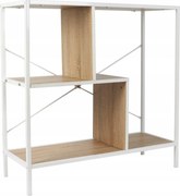 Regál Rack S z Mdf Bílo-hnědý čtvercový