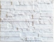 Obkladové panely 3D PVC 15, rozměr 440 x 580 mm, ukládaný kámen krémový, IMPOL TRADE