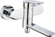 Mereo Mereo, Vanová nástěnná baterie se sklopným ramínkem, Viana, bez příslušenství, 150 mm, chrom, CBE90203