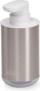Dávkovač mýdla z nerezové oceli ve stříbrné barvě 300 ml Duo Steel – Joseph Joseph