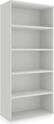 Vysoká skříň SimpleOffice 80 x 40 x 180 cm, bílá