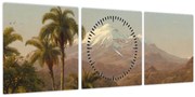 Obraz - Frederic Edwin Church, Tamaca Palms, reprodukce (s hodinami) (90x30 cm)