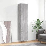 Skříň highboard šedá sonoma 34,5 x 34 x 180 cm kompozitní dřevo