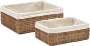 Ratanové košíky v sadě 2 ks 28x20x10 cm Indali – Kave Home